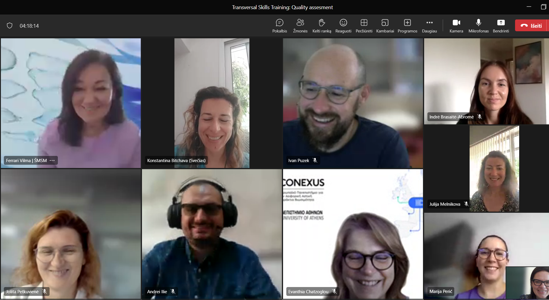 Training course “Quality assessment” held at KU - EU-CONEXUS