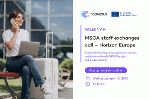 Webinar "MSCA staff exchanges call – Horizon Europe" - EU-CONEXUS
