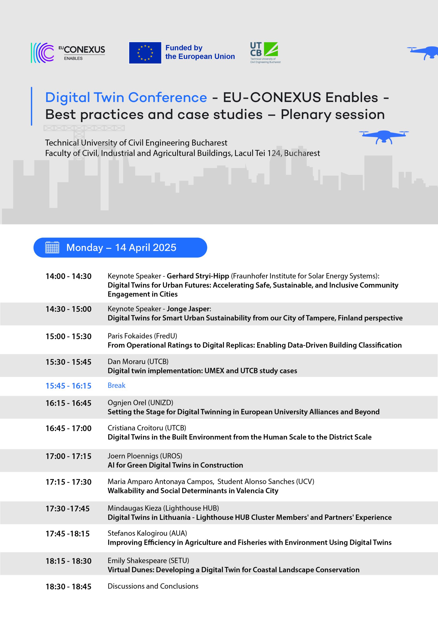 Digital Twin Conference – EU-CONEXUS Enables: Best Practices and Case Studies - EU-CONEXUS